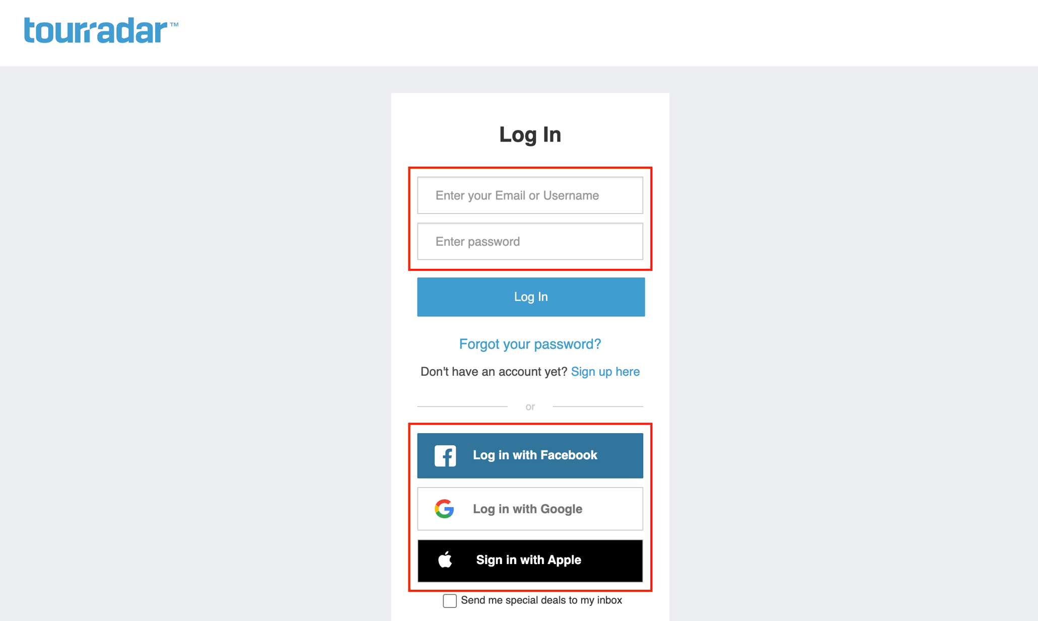 How do I log in or sign up for an account?