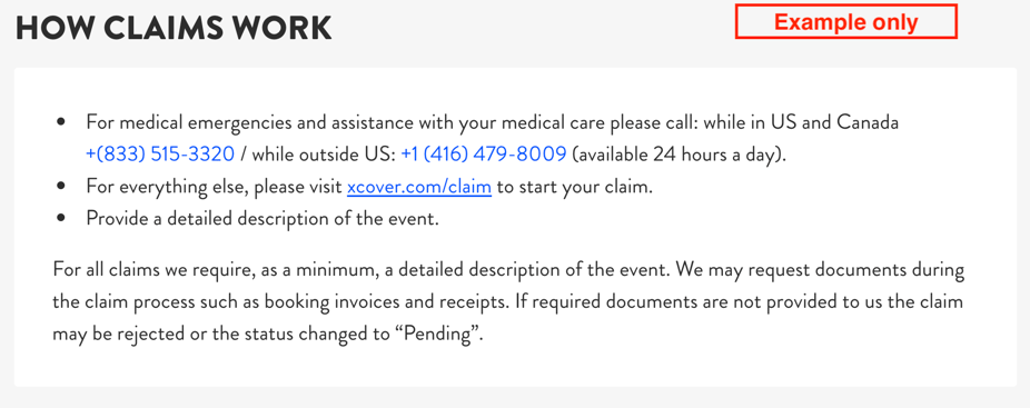 Where can I find the 24/7 emergency phone number of XCover?