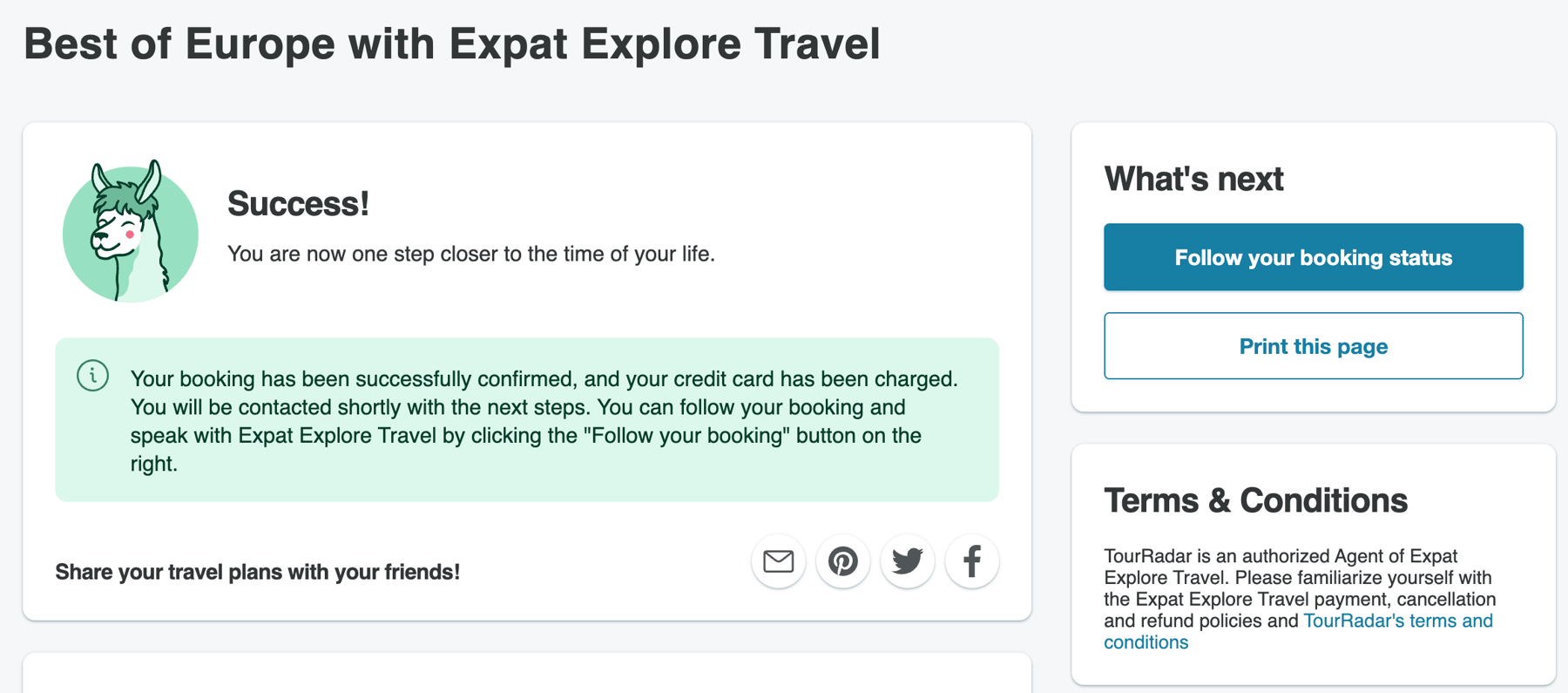 How do I know if my booking is confirmed?