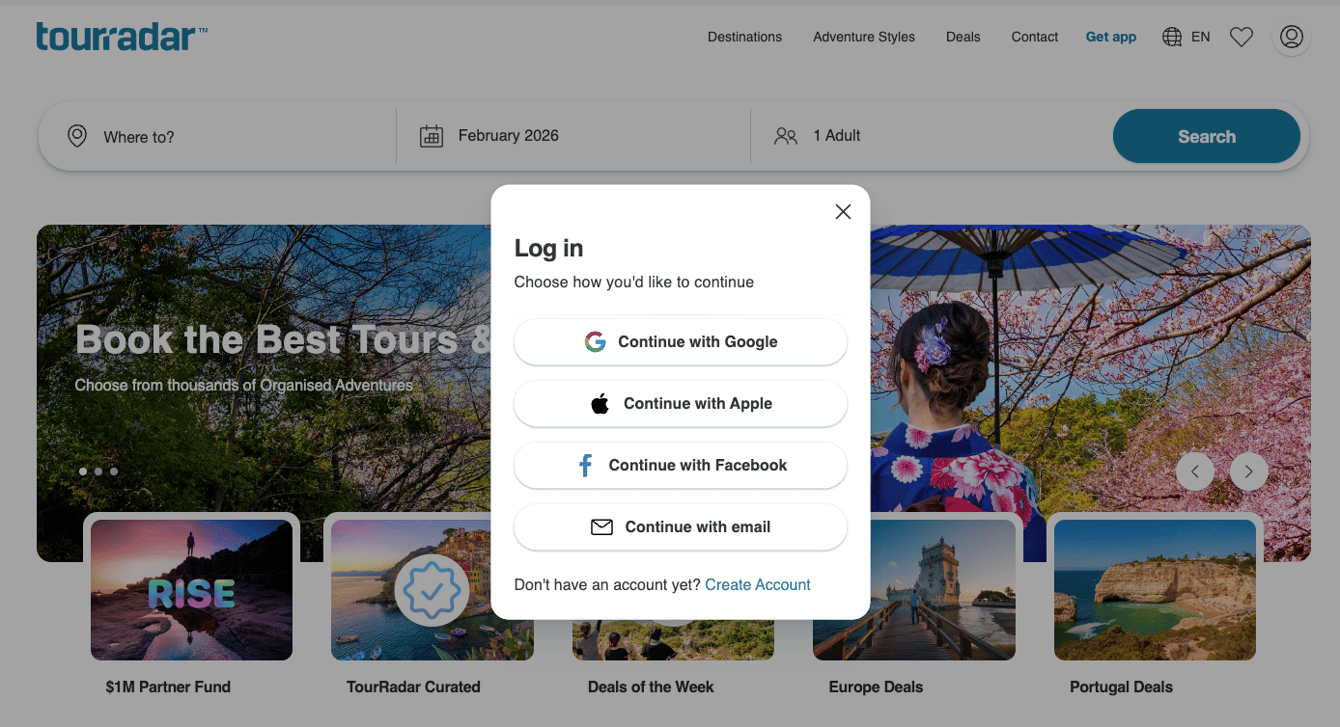 How do I log in or sign up for an account?