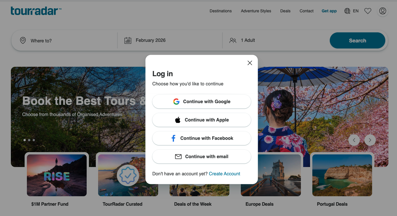 How do I log in or sign up for an account?